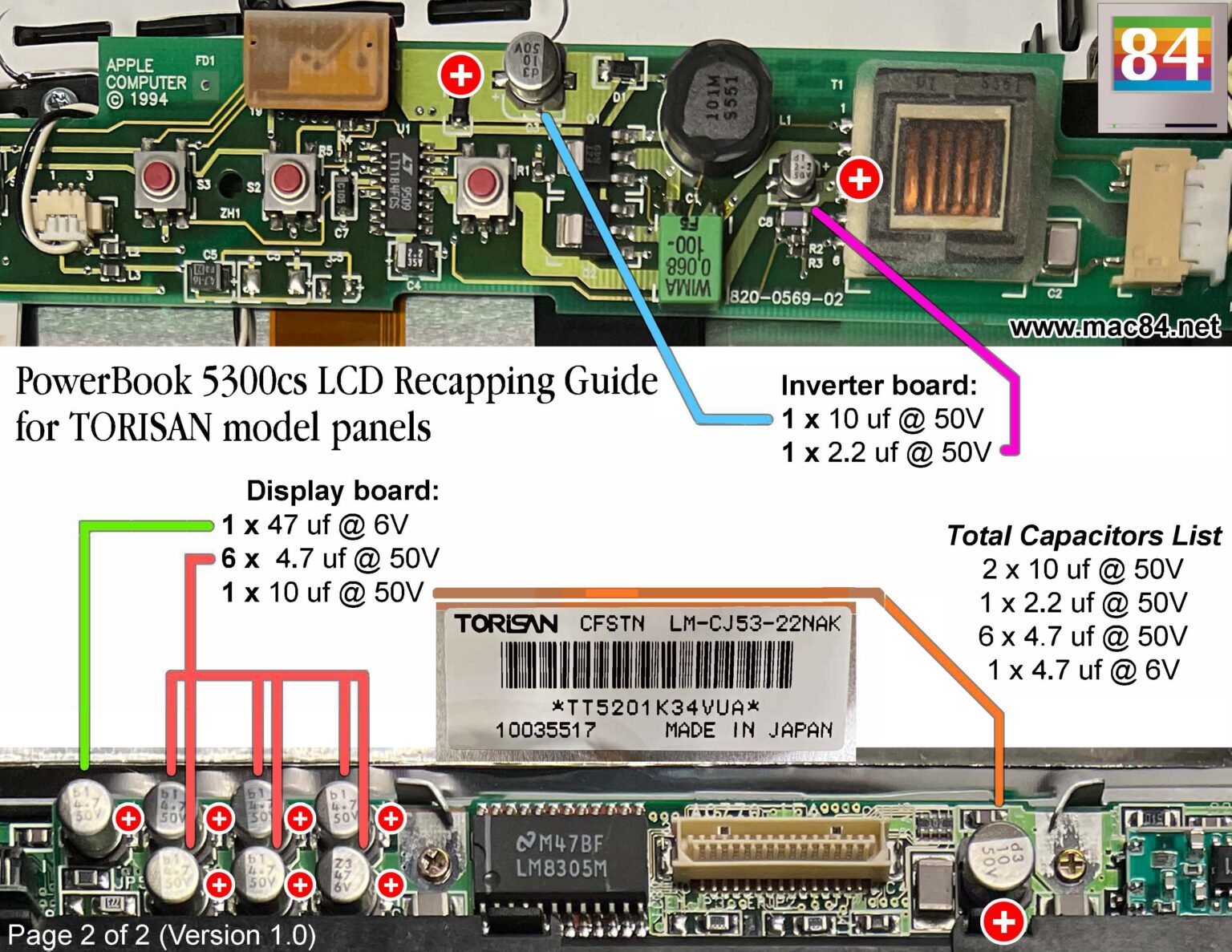 Macintosh PowerBook 5300cs Color LCD Recapping Guide (Torisan Model Displays) – Mac84